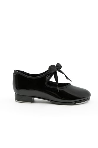 Capezio girls Jr. Tyette Tap Shoe, Black Patent, 1 M US Little Kid