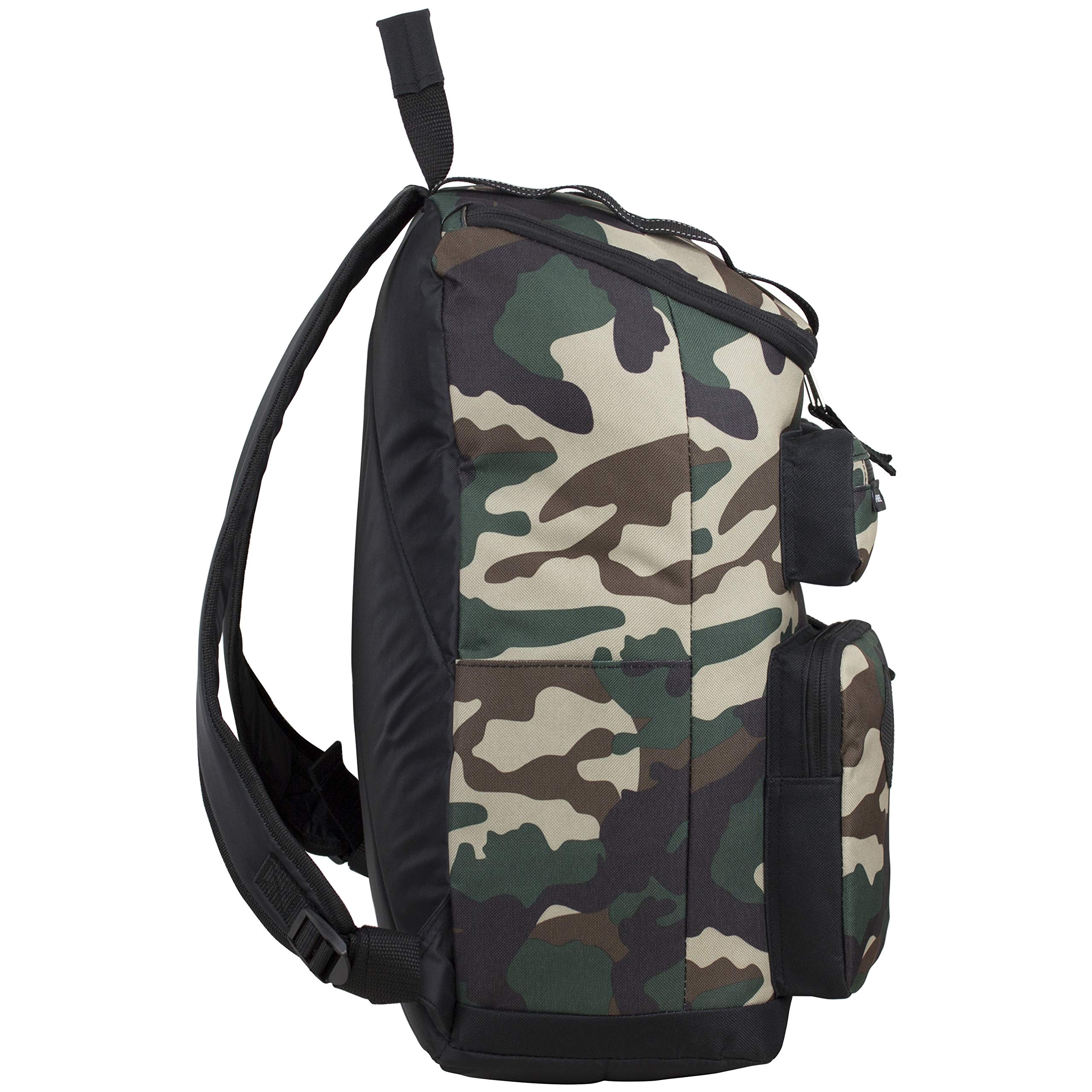 FUEL Travel Laptop Hiking Backpack Carry On Airline Approved Luggage Bag Carry On Large Backpack, Hunter Green Camo