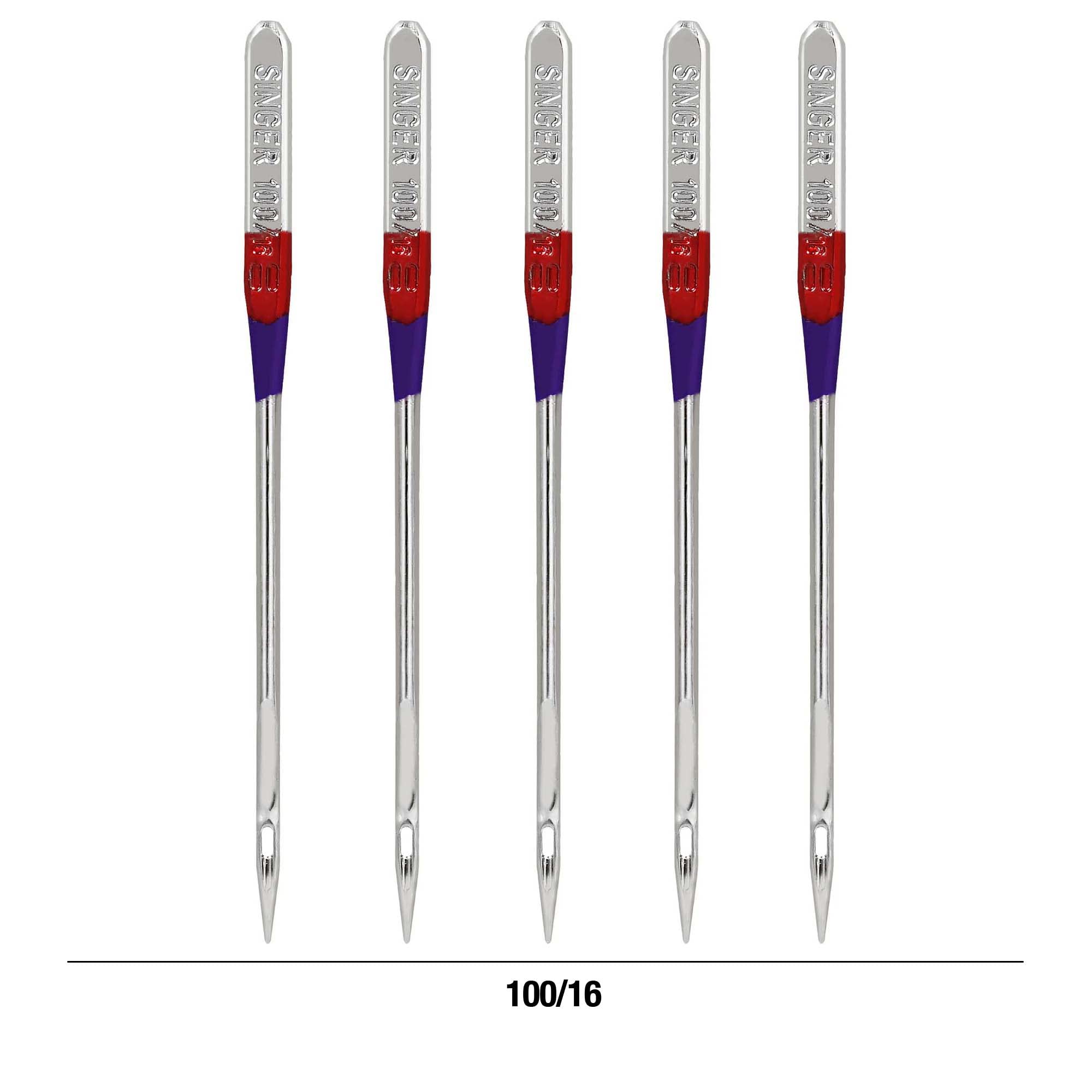 SINGER Heavy Duty Sewing Machine Needles, Size 100/16 - 5 Count
