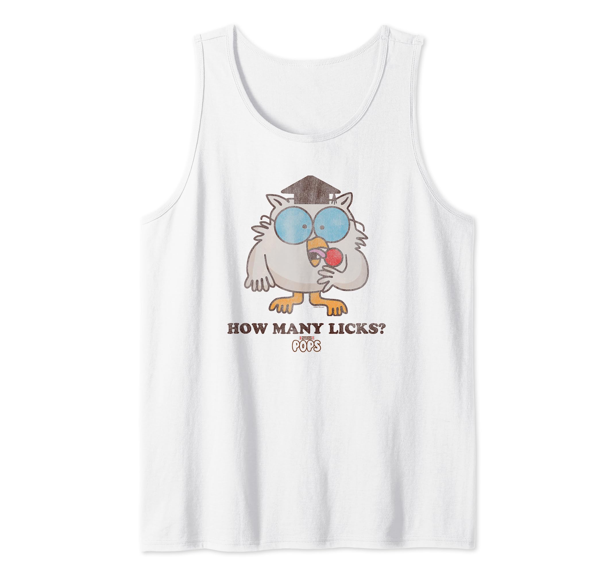 Tootsie Roll Pop Owl How Many Licks? Tank Top