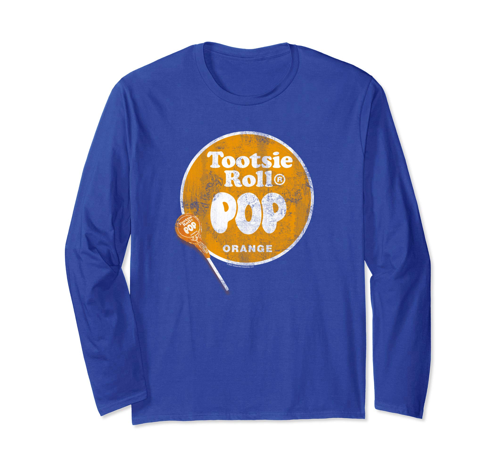 Tootsie Roll Pop Logo Orange Long Sleeve T-Shirt