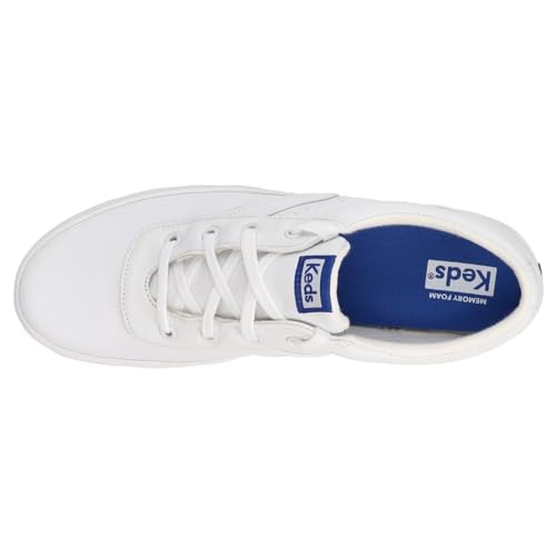 Keds girls Riley Sneaker, White, 2 Wide Big Kid US