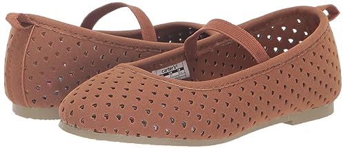 Carter's Easton Dress Shoe, Brown, 1 US Unisex Big Kid