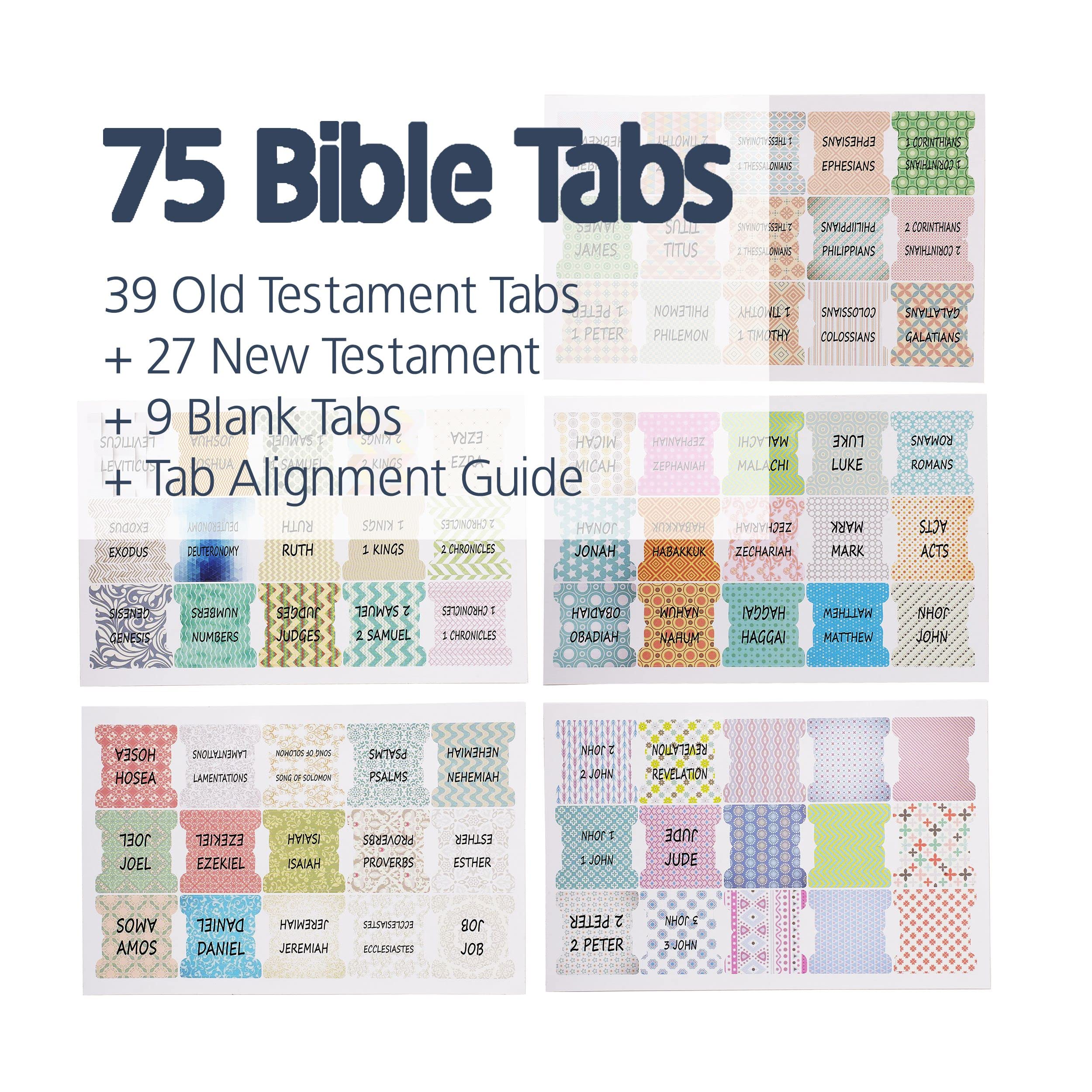 Mr. Pen- Bible Tabs, 75 Tabs, Laminated, Bible Journaling Supplies, Bible Tabs Old and New Testament, Bible Tabs for Women, Bible Tabs for Journaling Bible, Bible Book Tabs …