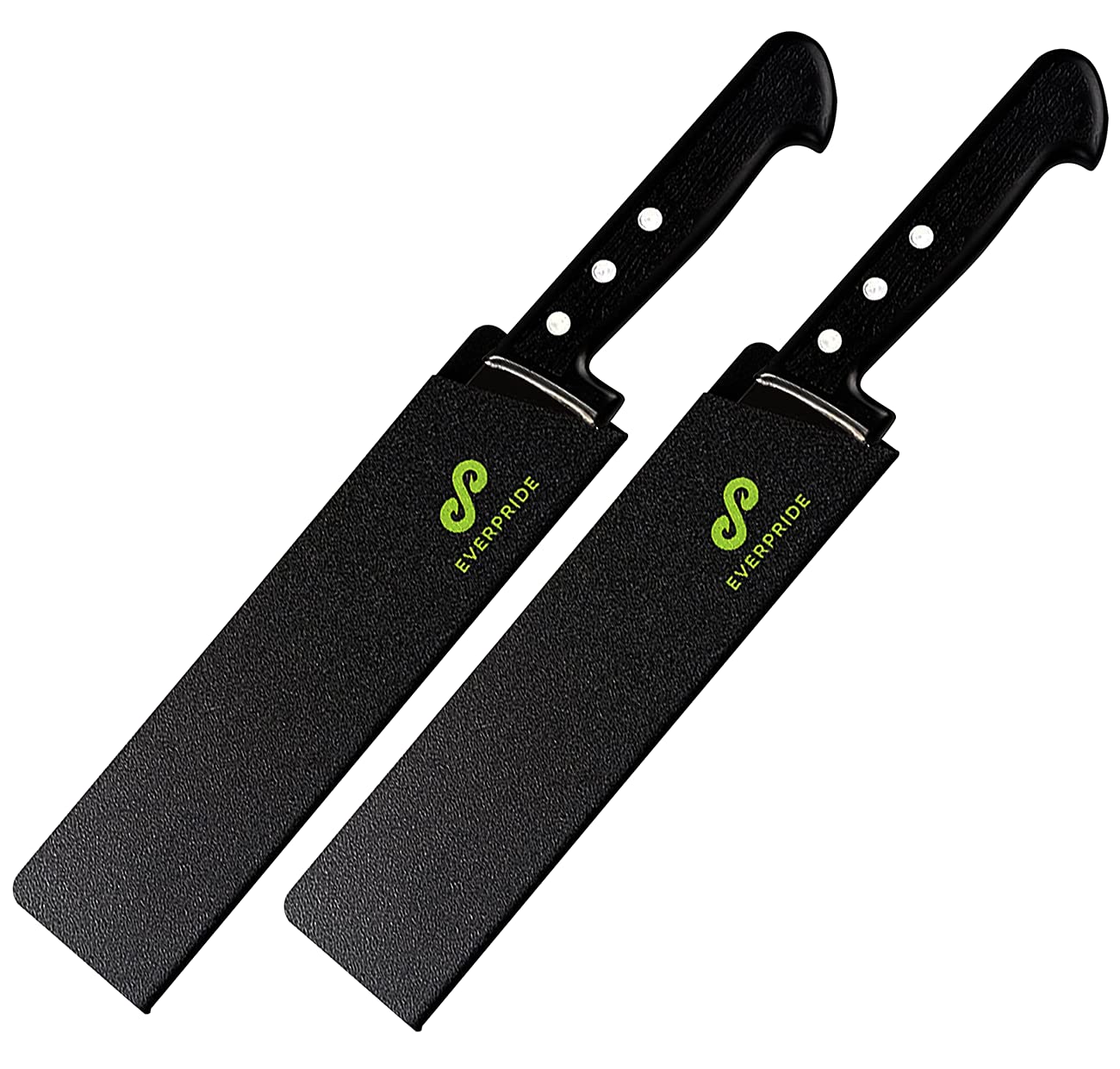 EVERPRIDE 10 Inch Chef Knife Sheath Set (2-Piece Set) Universal Blade Edge Cover Guards for Chef and Kitchen Knives – Durable, BPA-Free, Felt Lined, Sturdy ABS Plastic – Knives Not Included