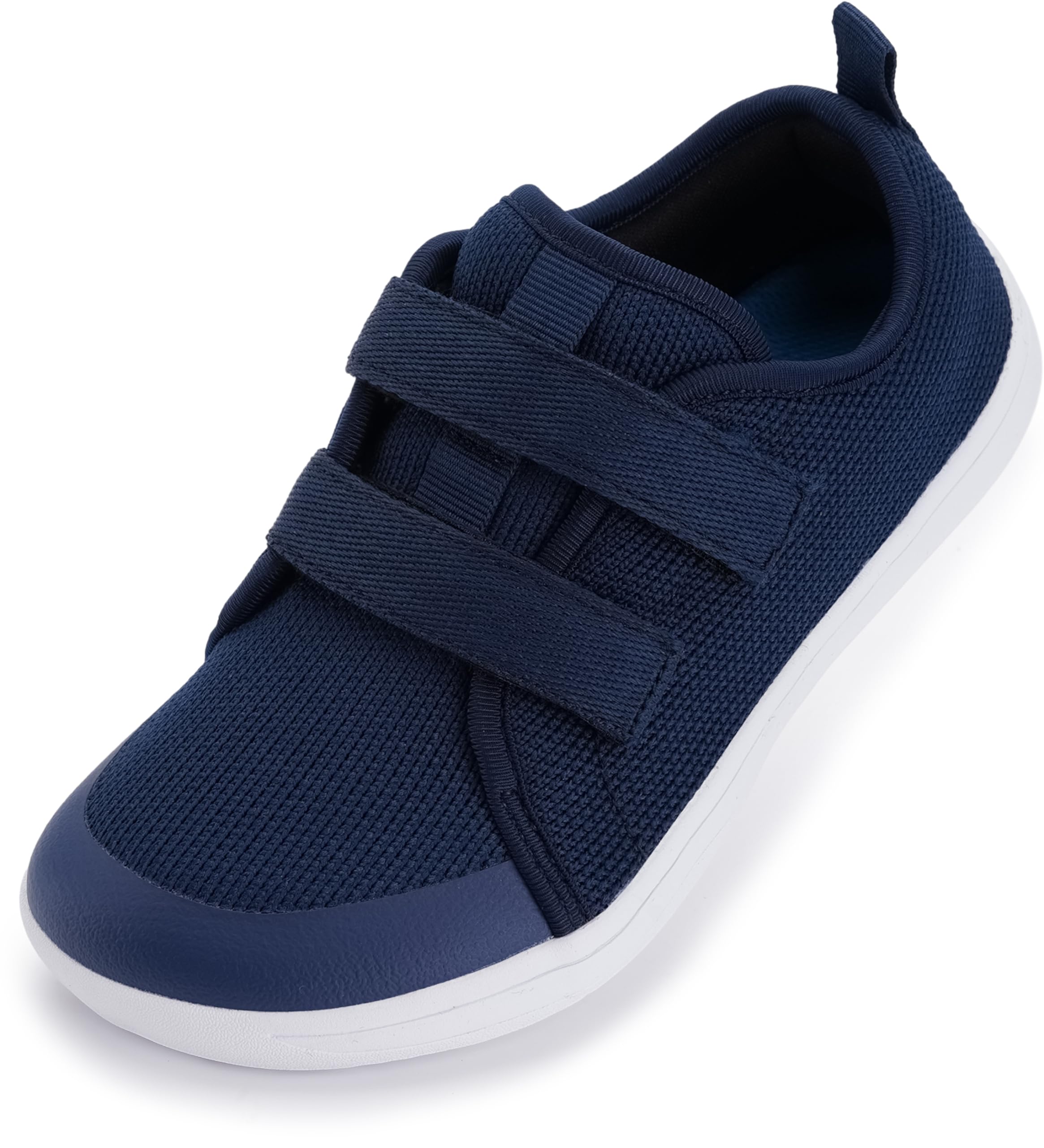 WHITIN Kids Wide Barefoot Shoes for Boys Girls Minimalist Zero Drop Sneakers Size 2 Little Kid Athletic Walking Tennis Sports Comfty Hiking Running Blue 33