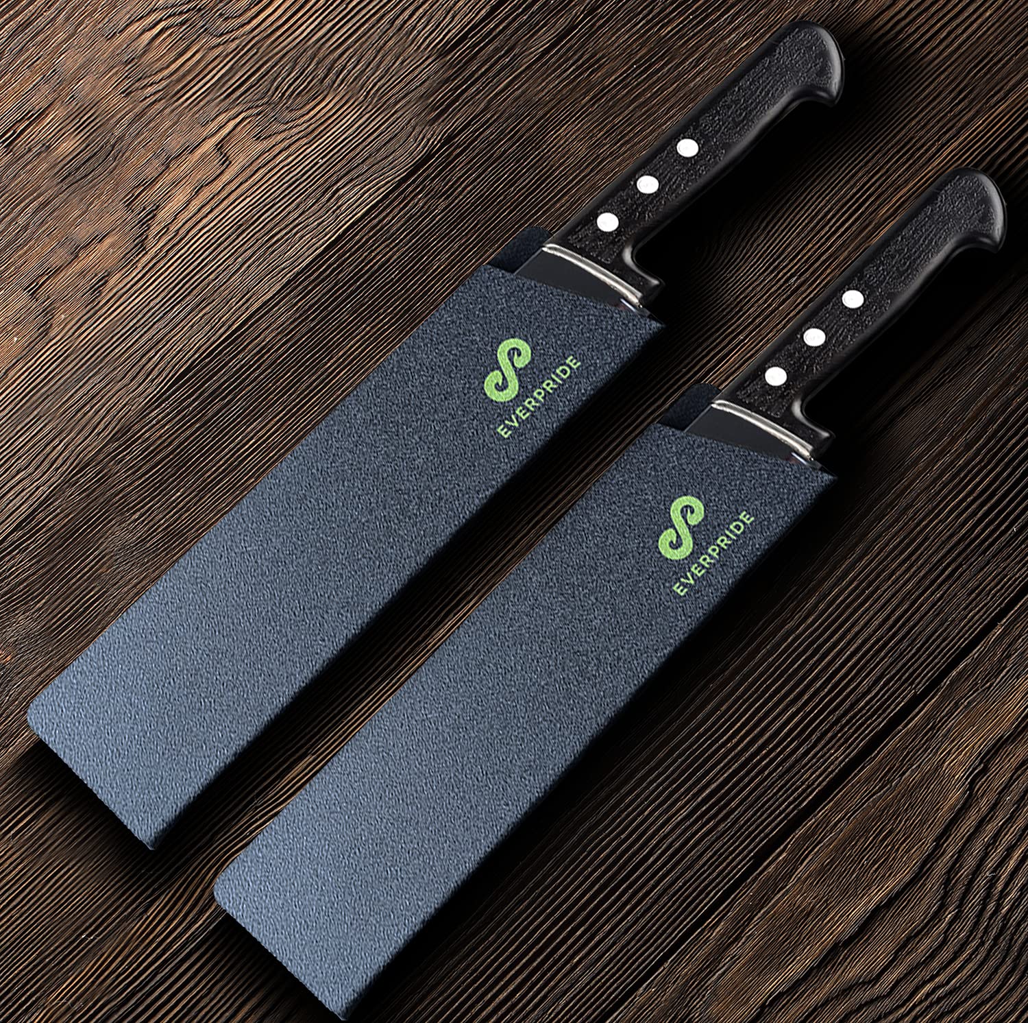 EVERPRIDE 10 Inch Chef Knife Sheath Set (2-Piece Set) Universal Blade Edge Cover Guards for Chef and Kitchen Knives β Durable, BPA-Free, Felt Lined, Sturdy ABS Plastic β Knives Not Included