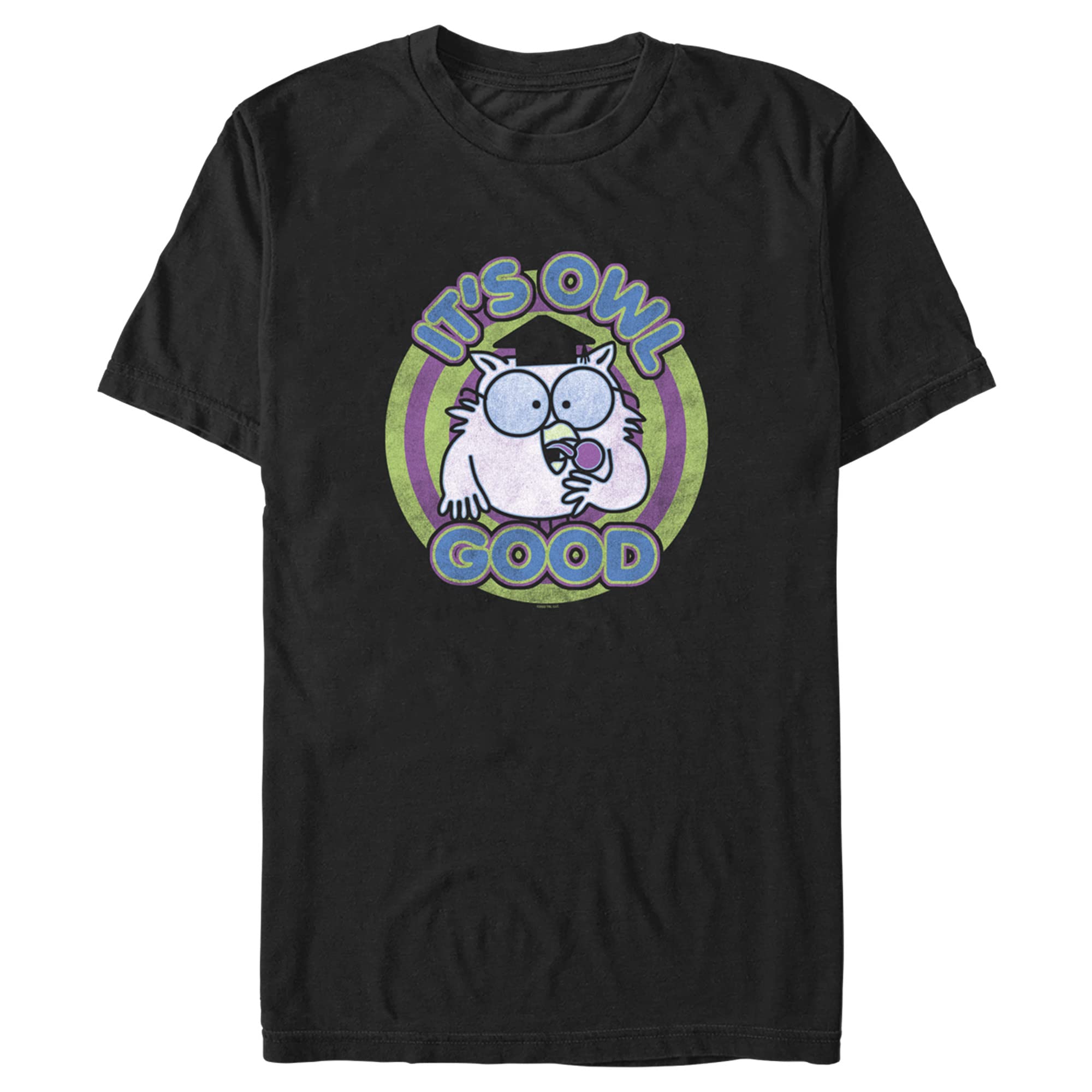 Men's Tootsie Pop Mr. Owl It's Owl Good T-Shirt - Black - X Large