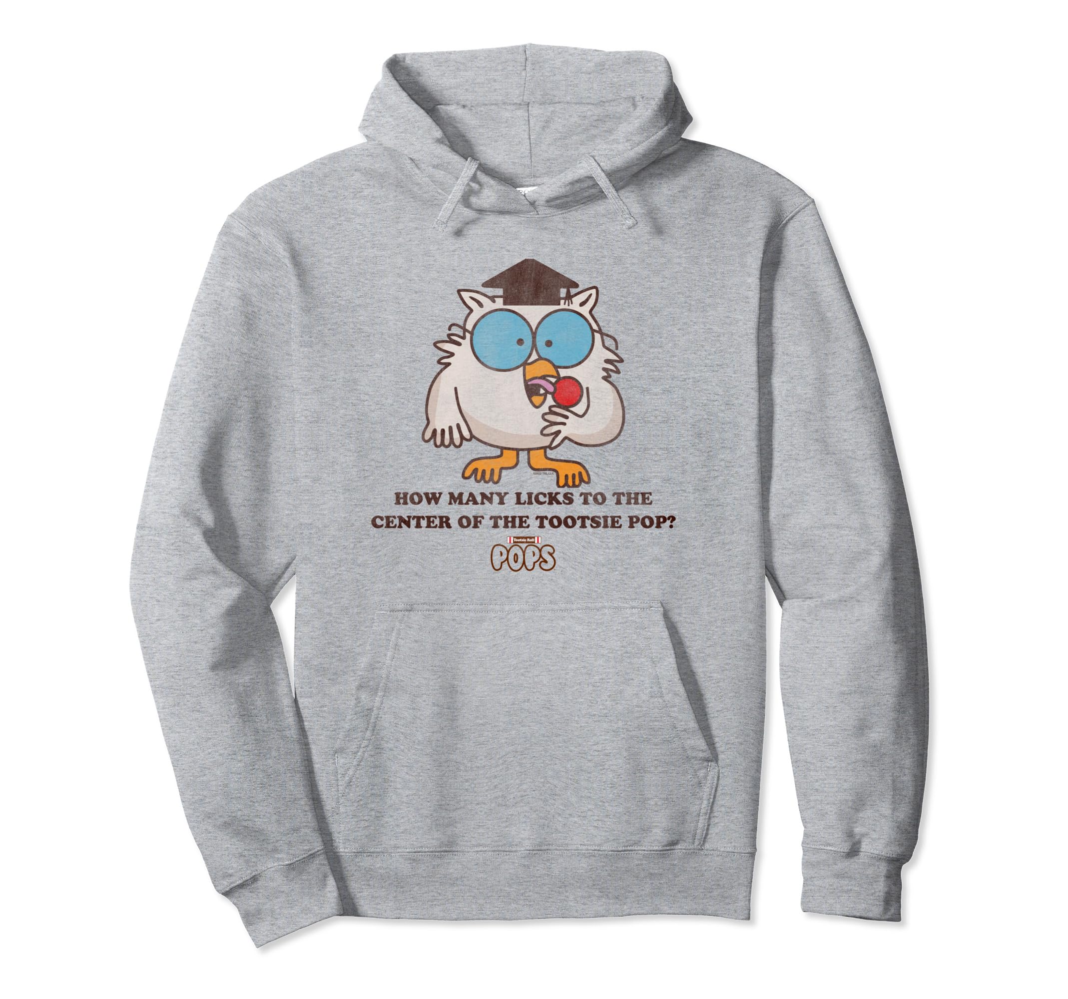 Tootsie Roll Pop Owl How Many Licks To The Center Pullover Hoodie