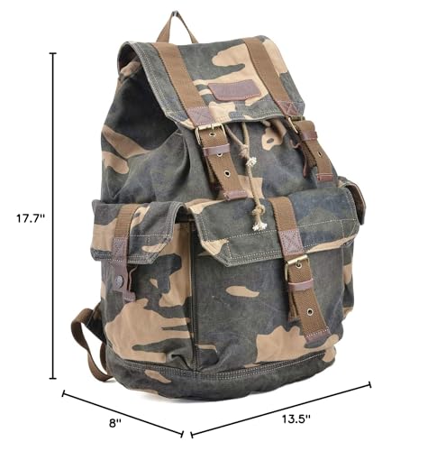 Gootium 21101CAM Specially High Density Thick Canvas Backpack Rucksack (camouflage)