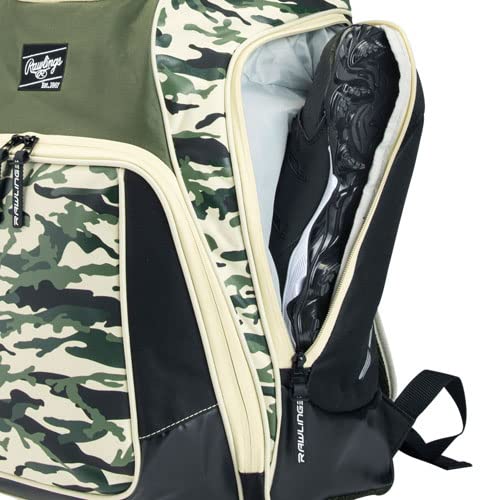 Rawlings | LEGION Backpack Equipment Bag | Baseball & Softball | Camo