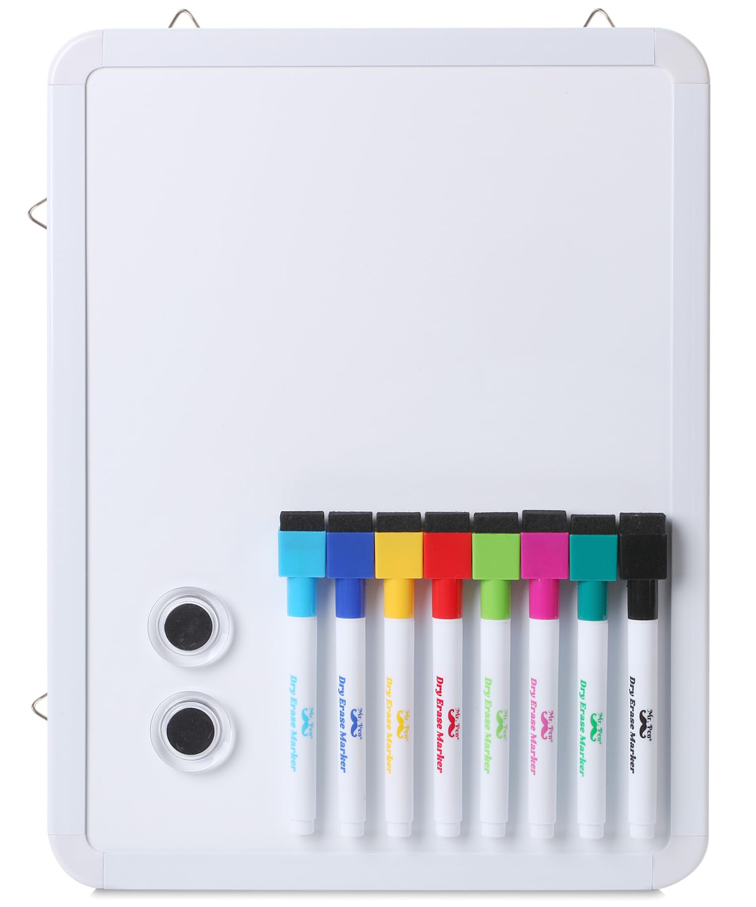 Mr. Pen- Dry Erase Whiteboard, 12.5" X 9.5", Small White Board, Dry Erase Board, Whiteboard with 8 Dry Erase Markers, Small Dry Erase Board, Whiteboard, White Board Dry Erase, Magnetic Dry Erase Board