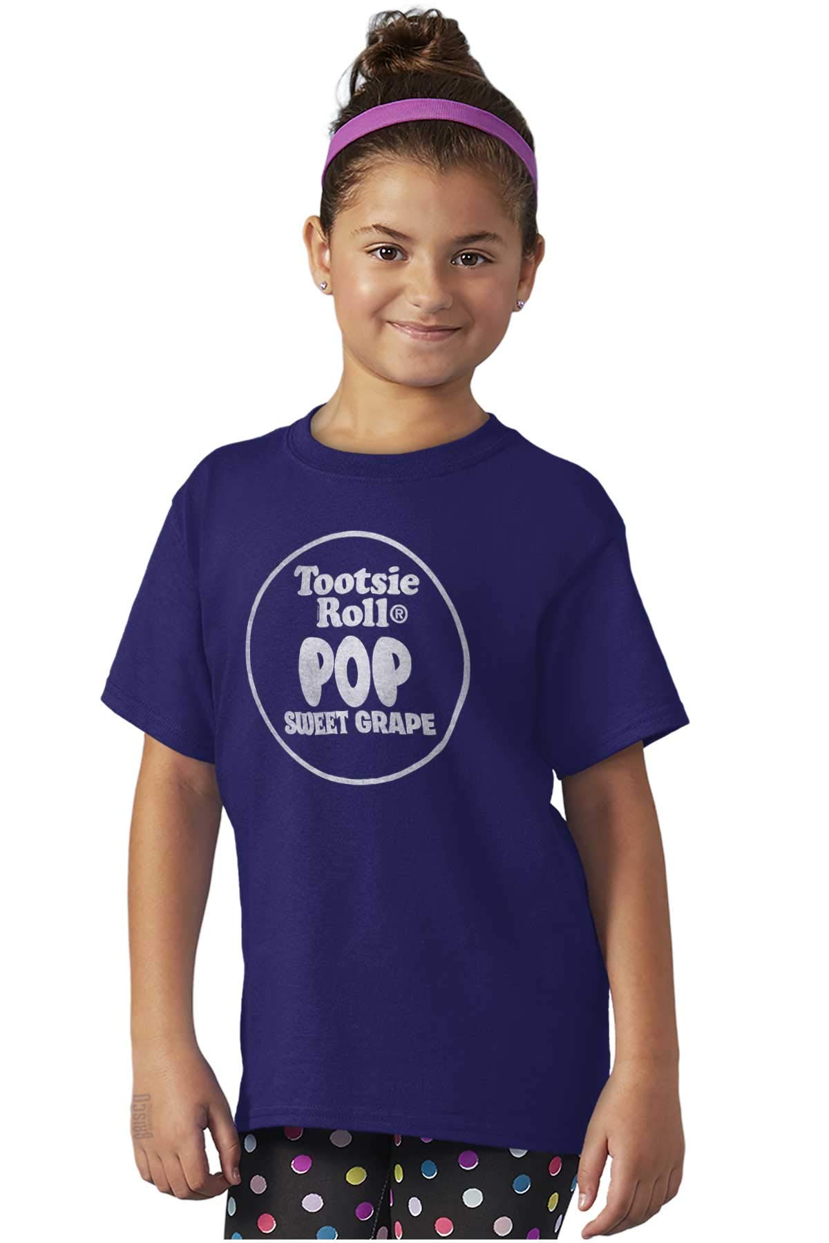 Retro Tootsie Pop Flavor Sweet Grape Crewneck T Shirts Boy Girl