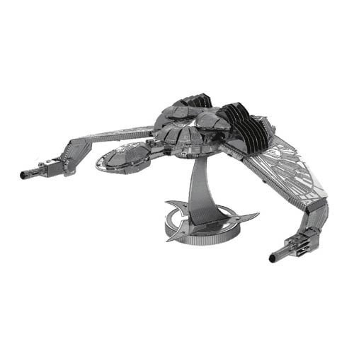 Metal Earth 3D Model Kits - Star Trek Set of 4 - USS Enterprise NCC-1701D - Klingon Vor'Cha Class - Klingon Bird-of-Prey - USS Enterprise NCC-1701