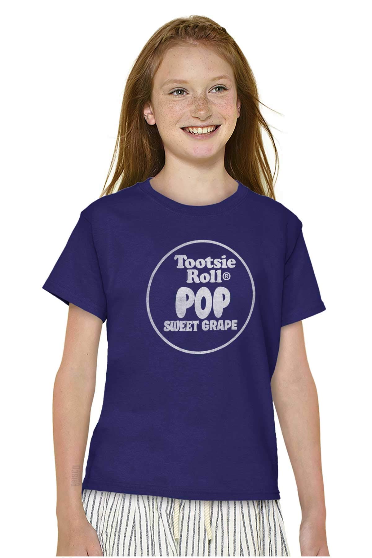 Retro Tootsie Pop Flavor Sweet Grape Crewneck T Shirts Boy Girl