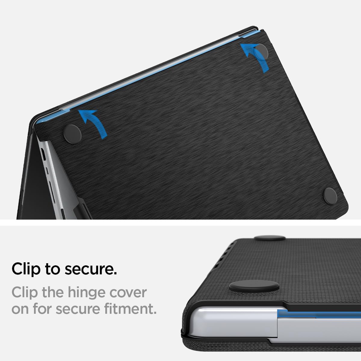 Spigen Urban Fit Designed for MacBook Pro 16 inch Hard Shell Case A2780 / A2485 with M2 Pro / M2 Max Chip / M1 Pro / M1 Max Chip (2023/2021) - Black