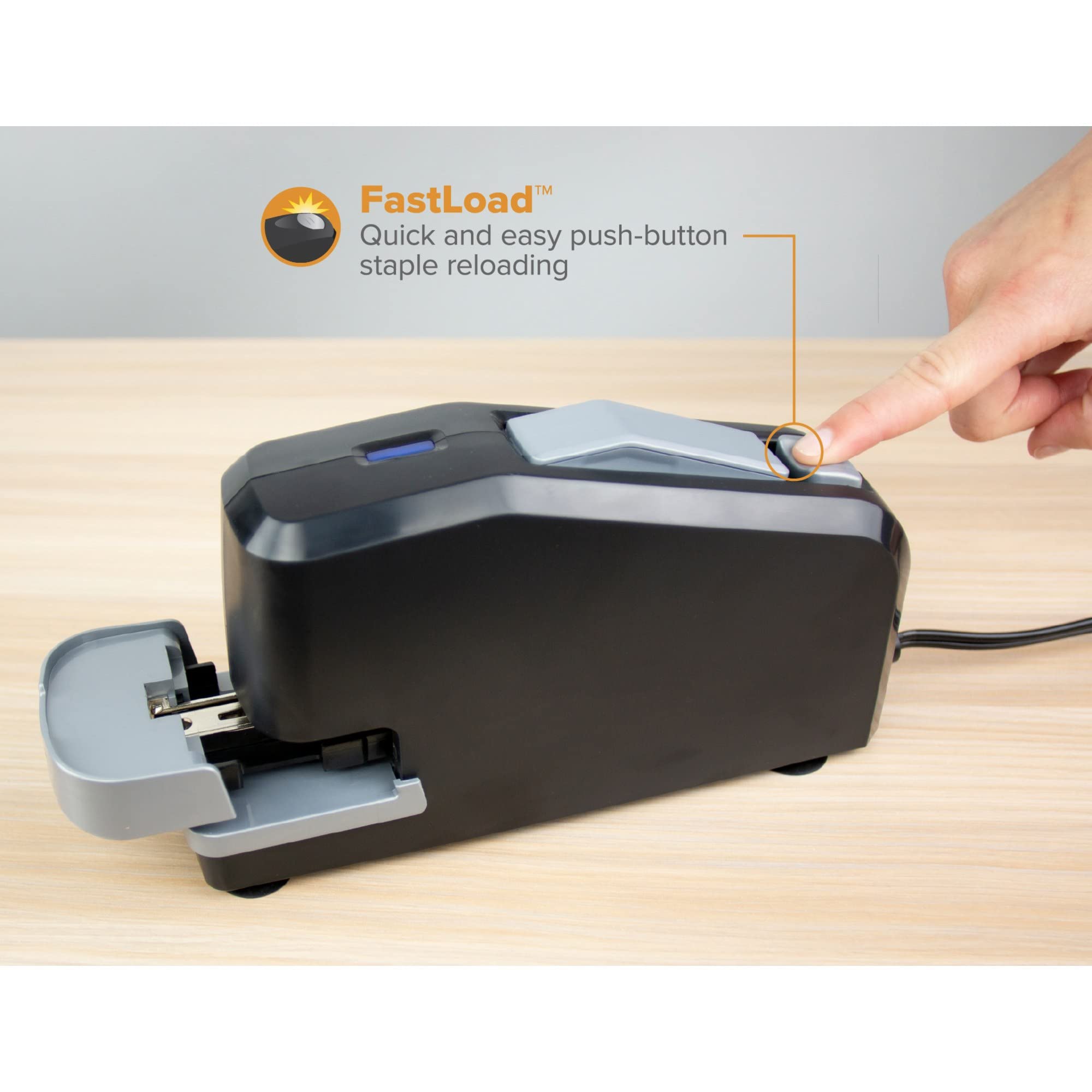 Bostitch Office Impulse Heavy Duty Electric Stapler Value Pack, 30 Sheet Capacity, Includes 5,000 Staples & Staple Remover, No-Jam, Faster Stapling, Black