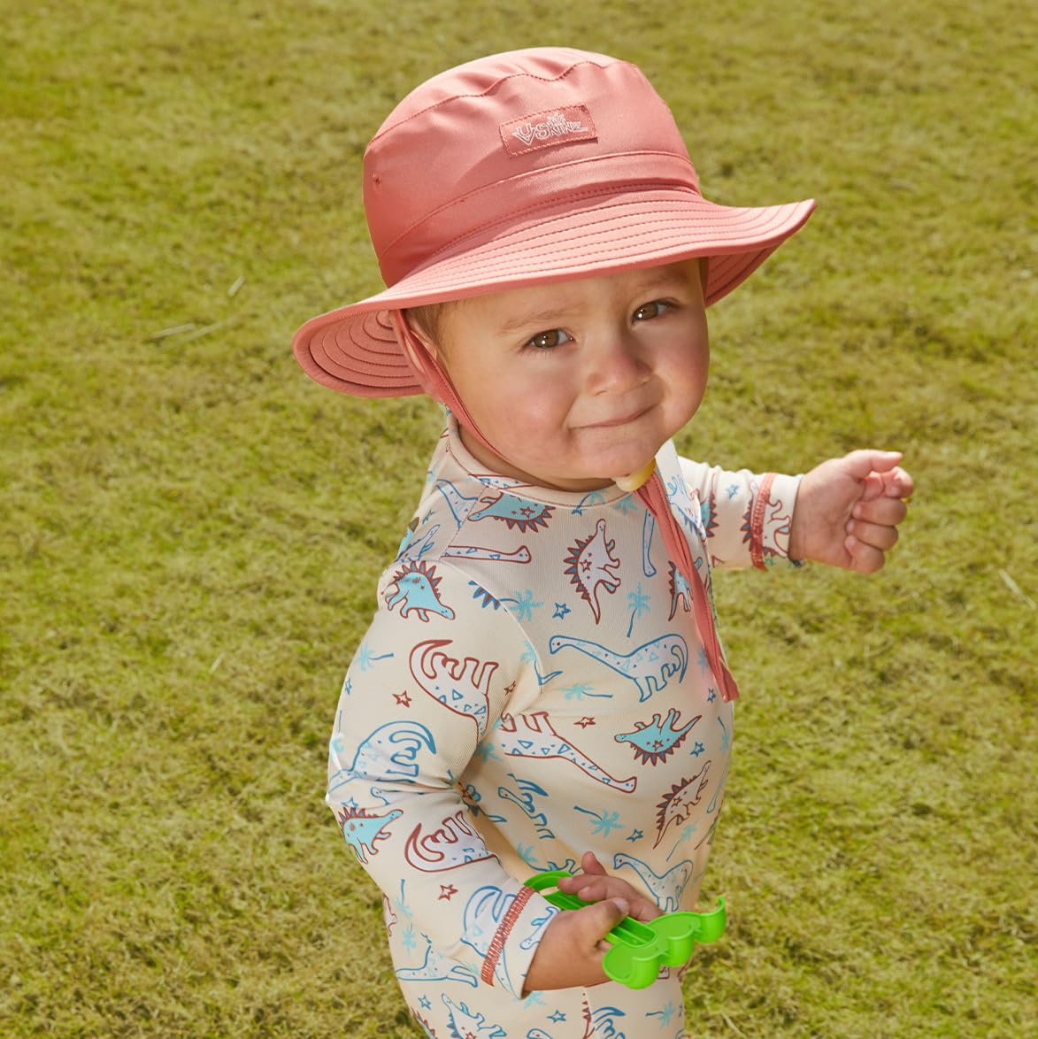 UV SKINZ UPF 50+ Baby Boys Swim Hat - Jungle Jive - 6/12m