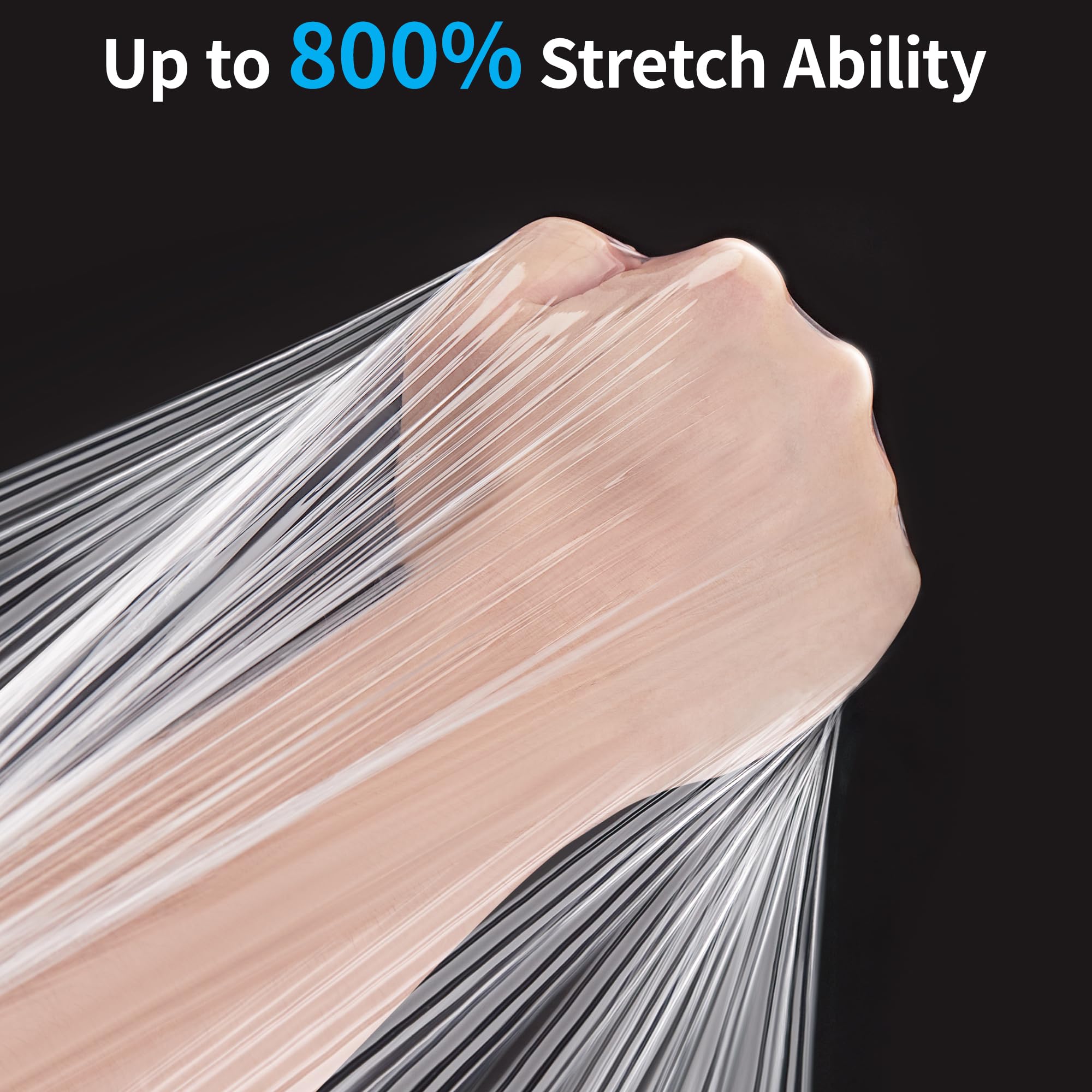 JARLINK Stretch Film, 15 Inch x 1000 Feet Shrink Wrap for Pallet Wrap, Industrial Strength Stretch Wrap up to 800% Stretch with Handles, Moving Wrapping Plastic Roll, 80 Gauge, 2 Pack