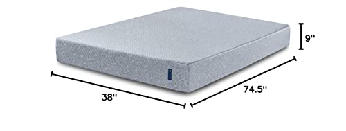Serta - 9 inch Cooling Gel Memory Foam Mattress, Twin Size, Medium-Firm, Supportive, CertiPur-US Certified, 100-Night Trial - Sheepless Night