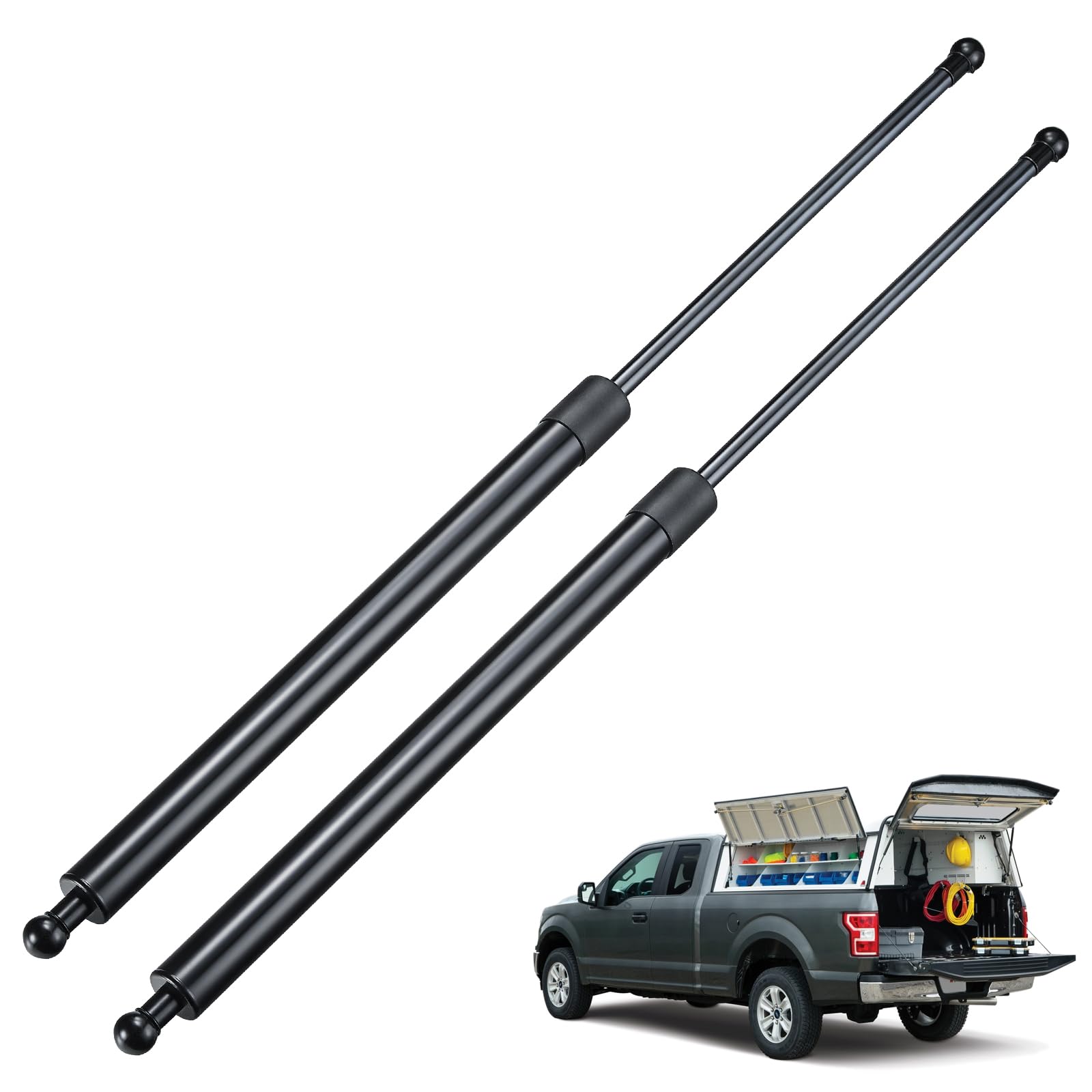 BDFHYK SF280M300 28inch 300lbs (1334N) Gas Shocks Struts Lift Support for Heavy-Duty DIY Builds,Murphy Bed,Sled Trailer,Tonneau Cover,Trap Door,Truck Cover, Lids, Hatches, Furniture, Boats, Set of 2