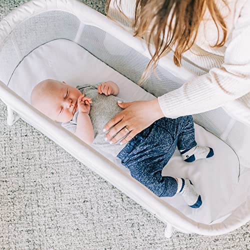 Baby Delight Snuggle Nest Bassinet | Portable Baby Bed | for Infants 0 β 5 Months | Driftwood Grey