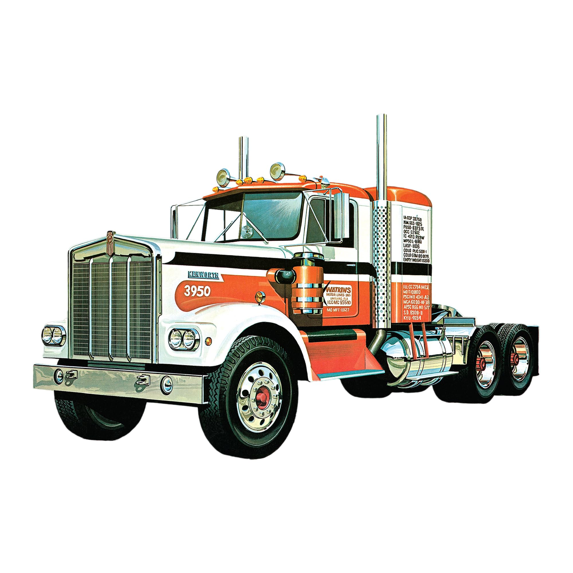 AMT Kenworth W925 Conventional 1:25 Scale Model Kit (AMT1021)