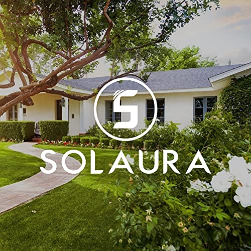 SOLAURA 3-Piece Outdoor Rocking Chairs Bistro Set, Black Iron Patio Furniture with Red Thickened Cushion & Glass-Top Coffee Table