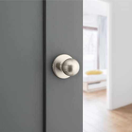 Kwikset 92001-518 Polo Hall and Closet Door Knob in Satin Nickel