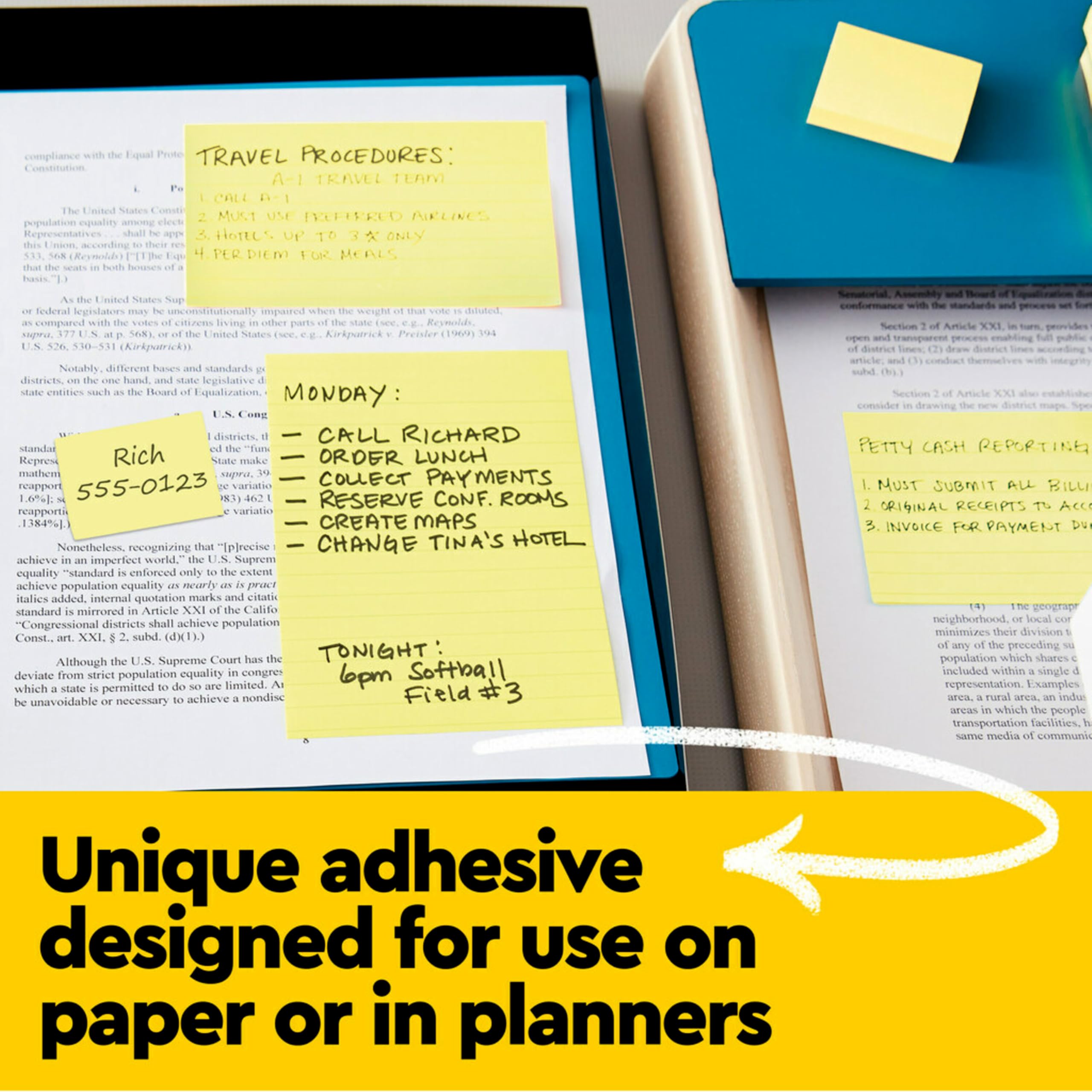 Post-it Mini Notes, 1.5x2 in, 12 Pads, America's #1 Favorite Sticky Notes, Canary Yellow, Clean Removal, Recyclable (653)