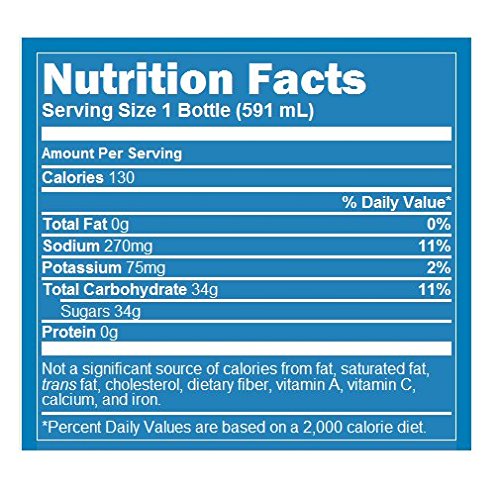 Gatorade Wide Mouth Cool Blue, 20 Fl Oz (pack of 8)
