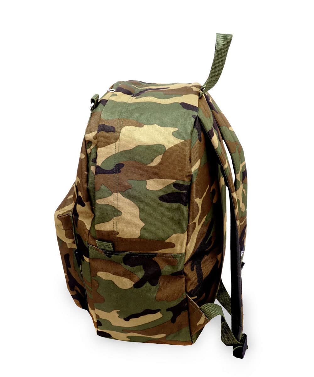 Everest Classic Woodland Camo Backpack, Camouflage, One Size