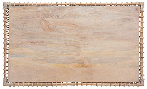 Safavieh Home Collection Gensho Rattan Coffee Table, White/Grey Wash