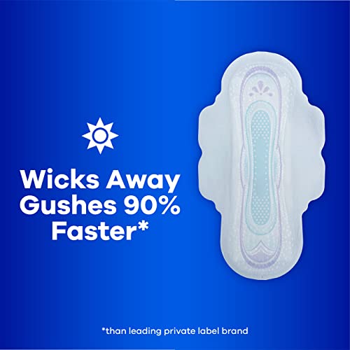 Always Ultra Thin Feminine Pads For Women, Size 1 Regular Absorbency, Multipack, With Wings, Unscented, 36 Count x 2 Packs (72 Count total)