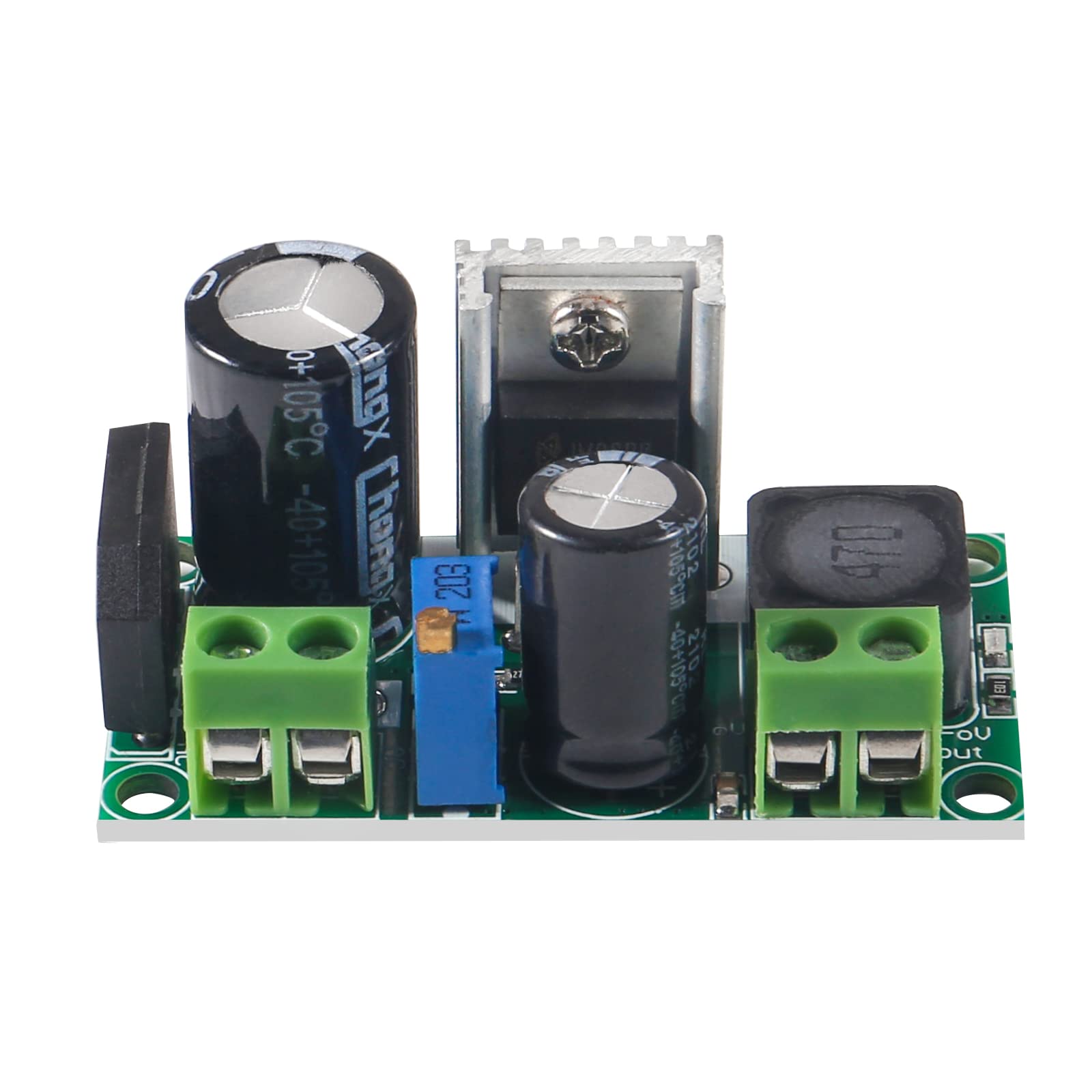 QCCAN 4PCS LM2596HV AC/DC to DC Step Down Buck Converter Module, Adjustable AC 5-30V DC 5-48V 24V 36V 48V to DC 2.5-35V 12V Step-Down 2A Power Supply Module