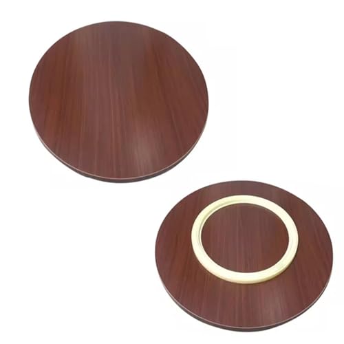 MAGILL Wooden Rotating Plate for Dining Table, 20in 24in 28in 32in 36in Lazy Susan Turntable Organizer,Tabletop Round Rotating Serving Tray Easy to Share Food (Color : Mahogany, Size : 60cm(24in))