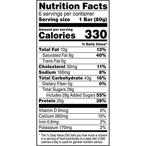 Gatorade Whey Protein Recover Bars, Chocolate Caramel, 6 Count