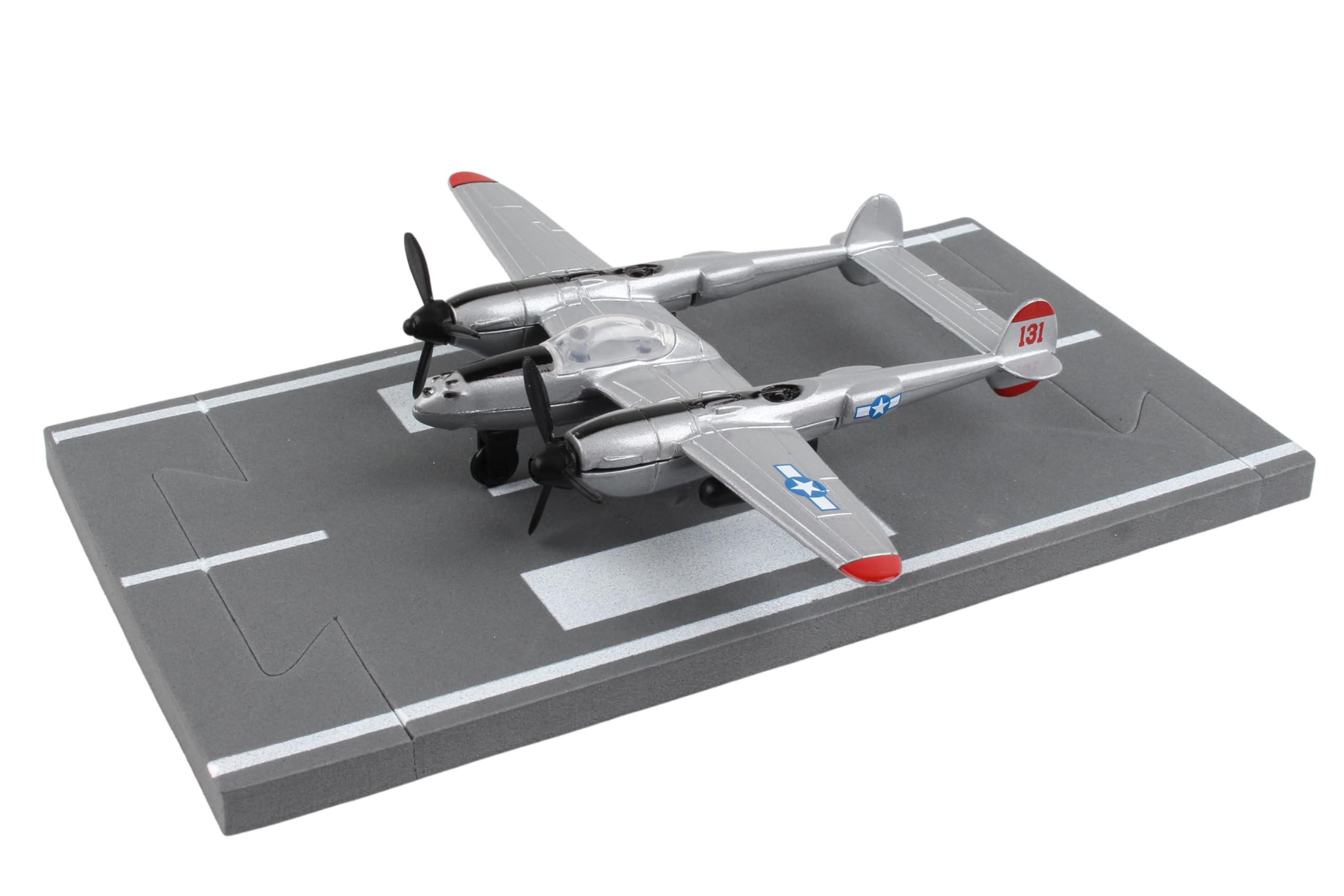 Daron Worldwide Trading Runway24 P38J Vehicle, Silver