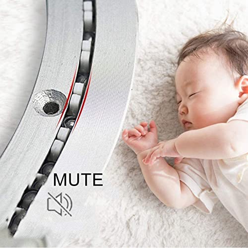 8/12/32 Inch Heavy Duty Steel Lazy Susan Bearing,Heavy Duty Aluminium Rotating Lazy Susan Turntable,360 Degree Rotating Turn Table Ring,Various sizes to choose from (Color : Silver, Size : 350mm (14