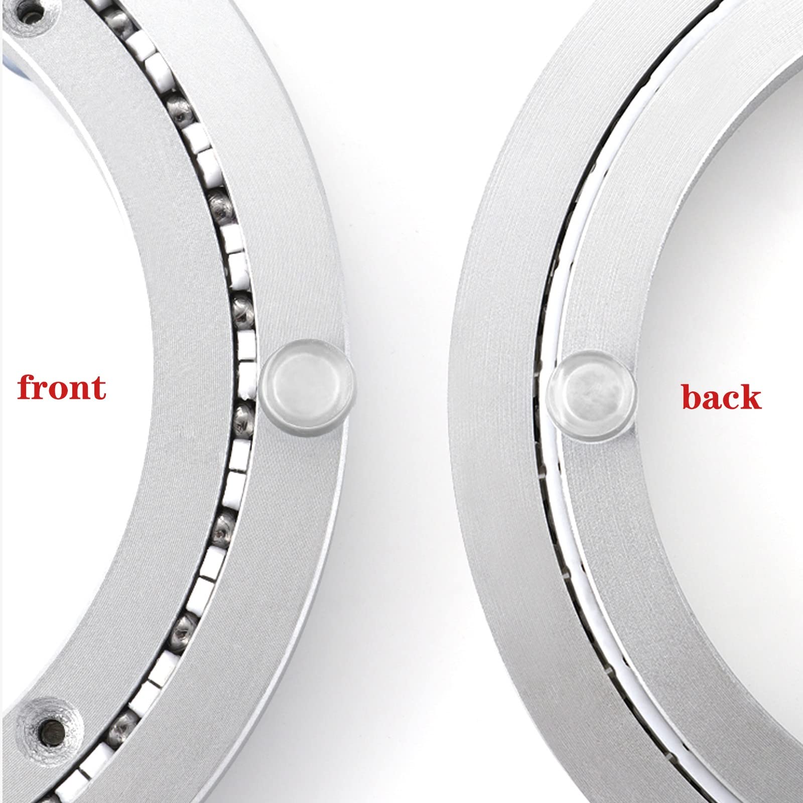 Swivel Turntable, Aluminium Alloy Turntable Bearing, Lazy Susan Heavy Duty Rotating Bearing Turntable Round Dining Table Smooth Swivel Plate Dining Table, Ball Bearing Aluminium Alloy Swivel Turntable