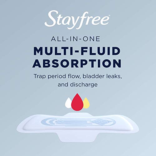 Stayfree Maxi Regular Pads For Women, Wingless, Reliable Protection and Absorbency of Feminine Periods, 66 count
