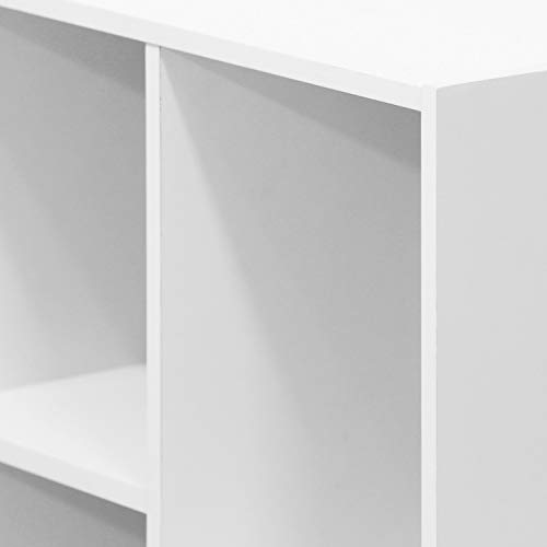 Furinno Luder Bookcase / Book / Storage , 5-Cube, White