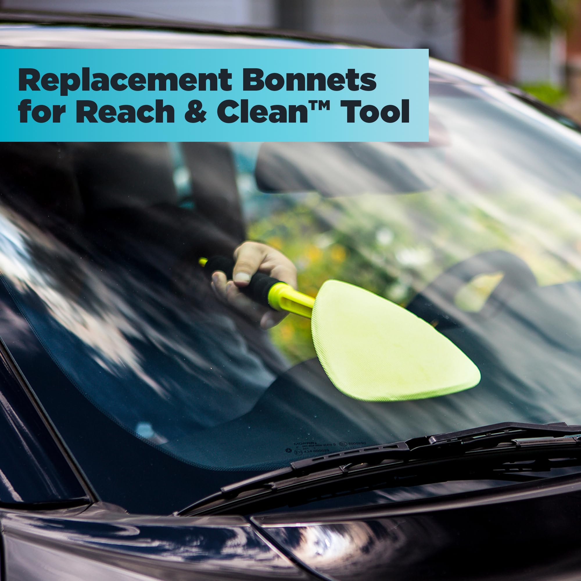 Invisible Glass Reach and Clean Tool Replacement Microfiber Bonnets - 3 Pack, 95183