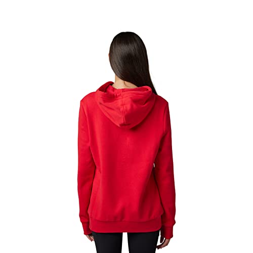 Fox Racing Women's Standard Fox X Honda Pullover Fleece Hoddie, Flame RED, Medium