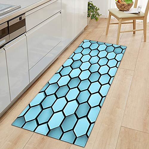 Kitchen Carpet Bedroom Entrance Doormat Bathroom Anti-Slip Mat Home Long Strip Hallway Floor Mat Decoration A21 60x180cm