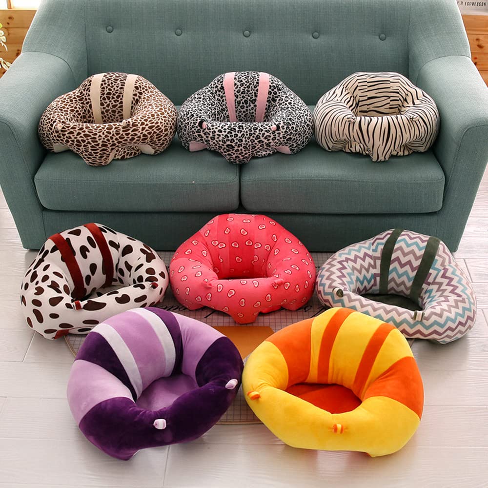 Baby Support Seat, 17inch Baby Support Seat Sofa Plush Soft Animal Shaped Baby Learning to Sit Chairfor Baby 3-36 Moon