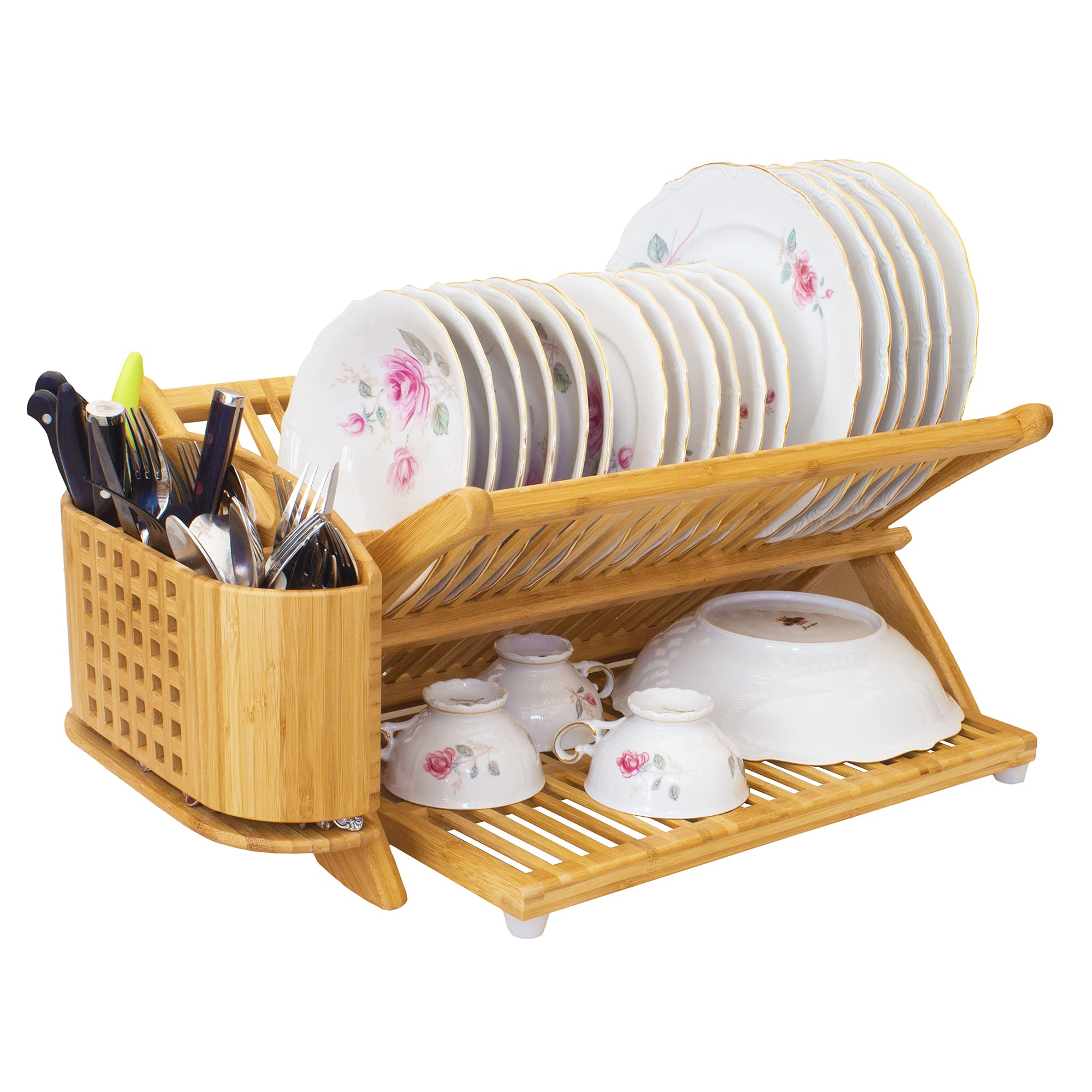Totally Bamboo "Eco" Utensil, Flatware and Cutlery Drying Caddy for Totally Bamboo Eco Dish Drying Rack