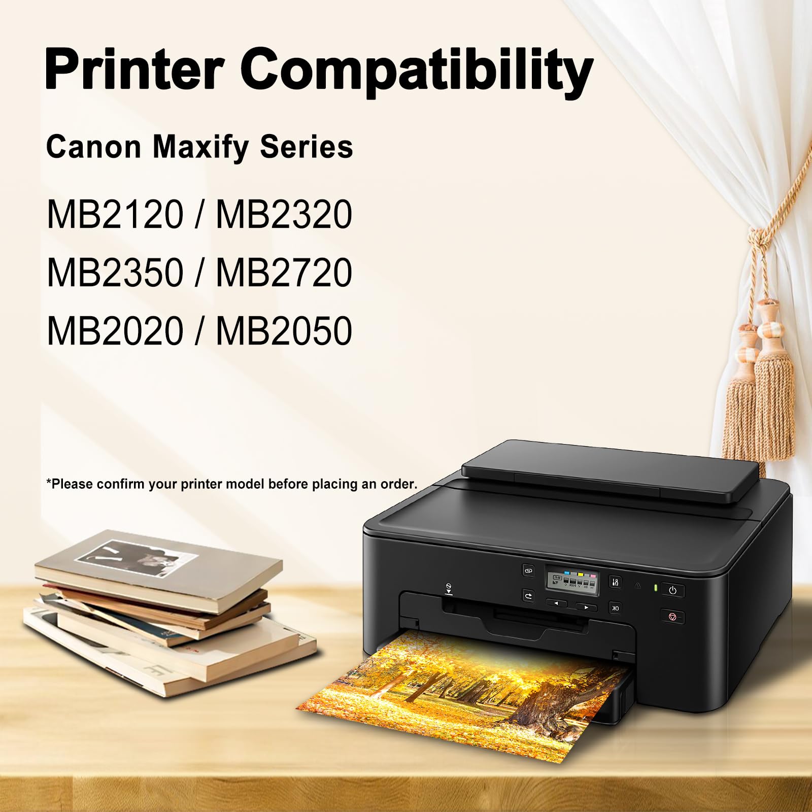 Miss Deer 10 Pack 1200XL Pigment Ink Cartridges Compatible for Canon PGI-1200XL PGI 1200 XL, High Yield Work with Maxify MB2720 MB2050 MB2350 MB2320 MB2020 MB2120 (4BK,2C,2M,2Y)