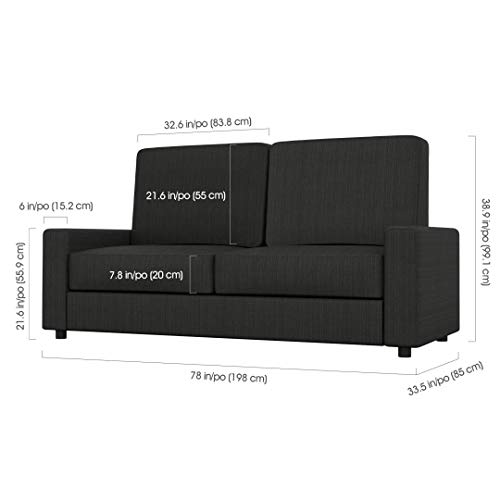Bestar Edge Queen Murphy Bed with Sofa, White