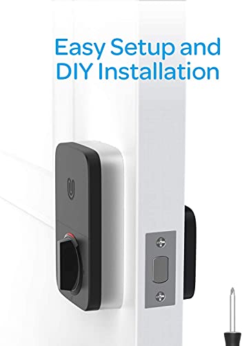 Smart Lock, ULTRALOQ U-Bolt Pro, 6-in-1 Keyless Entry Door Lock with App, Fingerprint, Bluetooth and Keypad, ANSI Grade 1 Certified, Smart Door Lock, Smart Deadbolt, Front Door Lock, IP65 Waterproof
